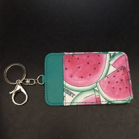 Accessories | New Watermelon Themed Id Holder Key Fob | Poshmark
